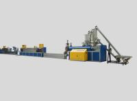 China PLC Controlled Polyester PP Strap Making Machine 240kg/h 5-19mm Width for sale