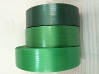 China Recyclable PET Plastic Strapping Band 20kg Roll with 150-1100kg Pull Force for Building Materials Packaging for sale