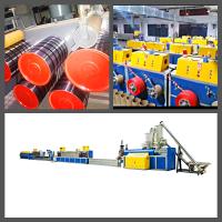China Single Screw 4 Straps PET Strap Making Machine with 450 Type Dehumidifier and Complete Production Line for sale