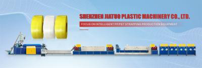 China PP Strapping Tape Production Line with 130kg/h Capacity and 5-19mm Width Range for Manual and Machine Use for sale