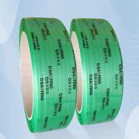 China PET Plastic Strapping 9-32mm Width Double Sided Embossing High Tensile Strength 500kg Pull Force for sale