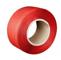 China Green Embossed Pallet Strapping Belt Plastic PET Strap Belt For Packaging for sale