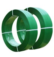 China 19mm PET Plastic Packing Belt 0.80mm Thickness 550kg Tensile Strength Green for sale