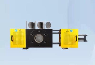 China Hydraulic Polymer Plastic Extrusion Screen Changer 230kg Bi-Flow Design with 7500 PSI Pressure Rating for sale