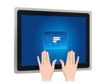 China 12.1 Inch 12 Inch Rugged Industrial Tablet PC Touch Screen With DC 12V 24V 2RJ45 Lan 6COM for sale