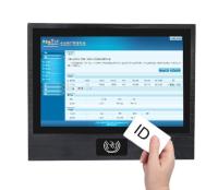 China OEM ODM Metal Case 17 Inch PCAP Touch Screen Panel PC With NFC RFID Reader For Access Control for sale