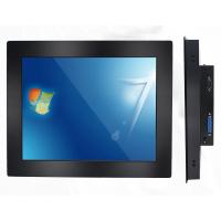 China High Bright 12V 24V 15 Inch TFT LCD Industrial Metal Casing PLC HMI Resistive Touch Screen Monitor VGA DVI Display for sale