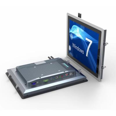 China 15 Inch TFT LCD Waterproof Industrial Metal Casing Resistive Touch Screen Monitor Display Single Point Touch for sale
