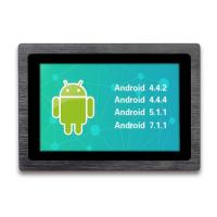 China Rugged Industrial Embedded Open Frame 7 Inches Black Pure Flat Capacitive Touch Screen LCD Monitor 12V 24V for sale
