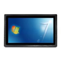 China Rugged Industrial Embedded Open Frame 7 Inches Black Pure Flat Capacitive Touch Screen LCD Monitor 12V 24V for sale