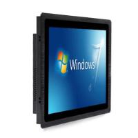 China Rugged Industrial Embedded Open Frame 7 Inches Black Pure Flat Capacitive Touch Screen LCD Monitor 12V 24V for sale