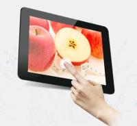 China Rugged Industrial Embedded Open Frame 7 Inches Black Pure Flat Capacitive Touch Screen LCD Monitor 12V 24V for sale