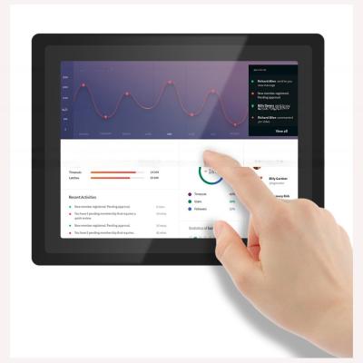 China True Flat 19 Inch Dustproof Embedded Resistive Touch Screen Industrial LCD Monitor With Metal Casing OEM/ODM for sale