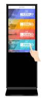 China Ground standing 65 inch interactive self-service terminal kiosk touchscreen monitor (Win10/11 or Android OS) 4K UHD for sale