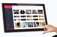 China wall mounted 24 inch wifi android interactive AD totem touch screen kiosk for sale