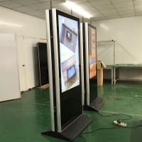 China 4G Network 43'' AD Kiosk Floor Standing LCD Advertising Display 1920x1080 / 3840x2160 for sale