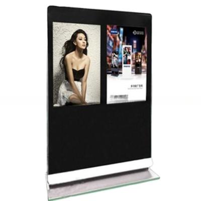 China 55'' 2 In 1 Dual LCD Touchscreen Digital Display Totem Signage Floor Stand for sale