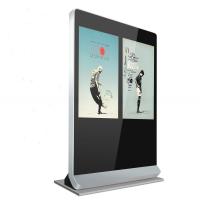 China 55'' 2 In 1 Dual LCD Touchscreen Digital Display Totem Signage Floor Stand for sale