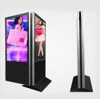 China 4K UHD indoor android dual panel 55 inch LCD LED standing kiosk for sale