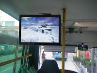 China 18.5 Inch Bus 4G Android TV LCD LED Advertising Video Monitor Signage Display For Taxi Coach Vehicle for sale