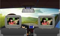 China 7 Inch Cab Taxi 4G Wifi LCD AD Display Headrest With Android OS And CMS for sale