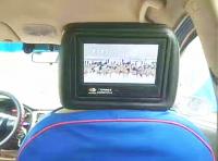 China 9 Inch Taxi Headrest Advertising Display Screens 4G WIFI GPS APK Software For Cab for sale