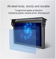 China Metal Housing 18.5 Inch Coach Metro Bus Monitor LCD Media Display With Wide Voltage DC 12V 24V for sale