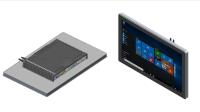 China Aluminium 43 Inch Seamless Touch Panel PC Windows Embedded AC 100-240V for sale