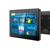 China 27 Inch Fanless Industrial Panel Embedded Touch Screen PC 12V/24V DC Input for sale
