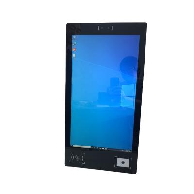 China Self Service Terminal 21.5 Inch Industrial Touchscreen Panel PC With Binocular Camera RFID NFC Reader QR Scanner for sale
