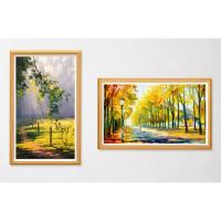 China Wooden Frame 21.5 Inch 22 Inch LED LCD Video Photo Display WIFI 4G Network for sale