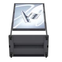 China High Brightness 43 Inch Double Side Floor Standing Window LCD Advertising Display for sale