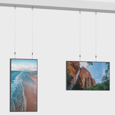 China Ultra High Brightness 43 Inch 12mm Border Window LCD Advertising Display for sale