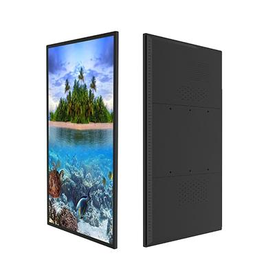 China 49 Inch Ultra Thin Narrow Bezel Wall Mounted LCD Advertising Display High Brightness for sale