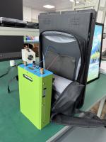 China Backpack 21.5 Inch High Brightness LCD Advertising Display WIFI Network Android Display for sale