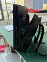 China 22 Inch Backpack High Brightness LCD MultiMedia Display WIFI Network Android For Advertising for sale