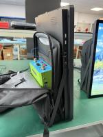 China 23.8 Inch Backpack High Brightness Advertising LCD Display WIFI Network Android Display for sale
