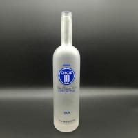 China Collar Material Glass Custom Printing Frosted Spirit Ciroc Vodka Bottles 700ml 750ml for sale