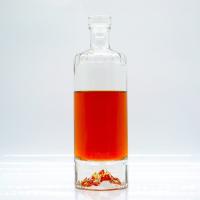 China Decal Surface Handling Custom Made Extra Flint Whisky Bottle 500ml 700ml 750ml and 1L for sale