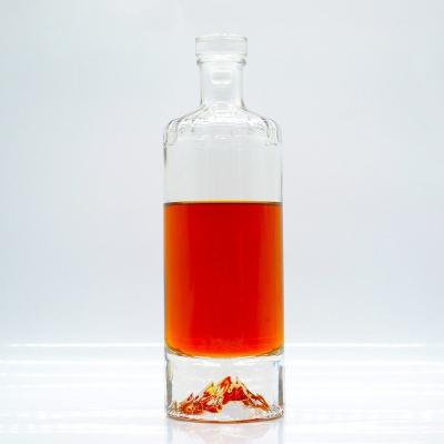 China Decal Surface Handling Custom Made Extra Flint Whisky Bottle 500ml 700ml 750ml and 1L for sale