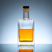 China Custom Logo 500ml Glass Whisky Bottle for Vodka Gin Fruit Wine Decal Mountain Bottle for sale