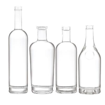 China Super Flint Glass 700ml 750ml 200ml Empty Glass Bottle for Liquor in Customized Shape for sale