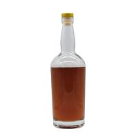 China Custom Design 75cl Whisky Bottle 0.75l Extra Flint Cork Vodka Bottle with Free Sample for sale