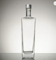 China Base Material Super Flint Glass Custom Printing Square Gin Bottle for and OEM Welcome for sale