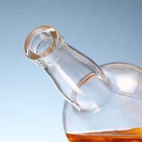 China Decal Deep Process Super Flint Glass 750ml Glass Brandy and Gin Bottle Made of Design for sale