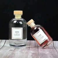 China 250ml 375ml Empty Wooden Cork Whisky Brandy Spirit Wine Vodka Liquor Glass Bottles for sale