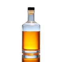 China 500ml/650ml/700ml/750ml/800ml/Custom Glass Whisky Bottle for Vodka Gin and Fruit Wine for sale