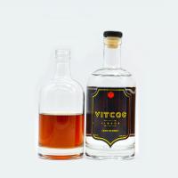 China 375ml 500ml 700ml 750ml Different Sizes Glass Liquor Bottles for Vodka Whisky Rum Gin for sale