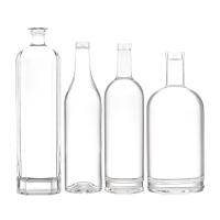 China Super Flint Glass Material 600ml Glass Liquor Bottle for Custom Design and Logo Printing for sale