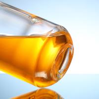 China Transparent Circular Glass Bottle for Whiskey and Vodka 200ml 375ml 500ml 750ml 1000ml for sale